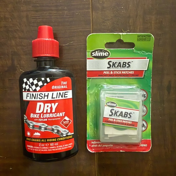 Other | Finish Line Dry Bike Lubricant And Slime Skabs Patches | Poshmark